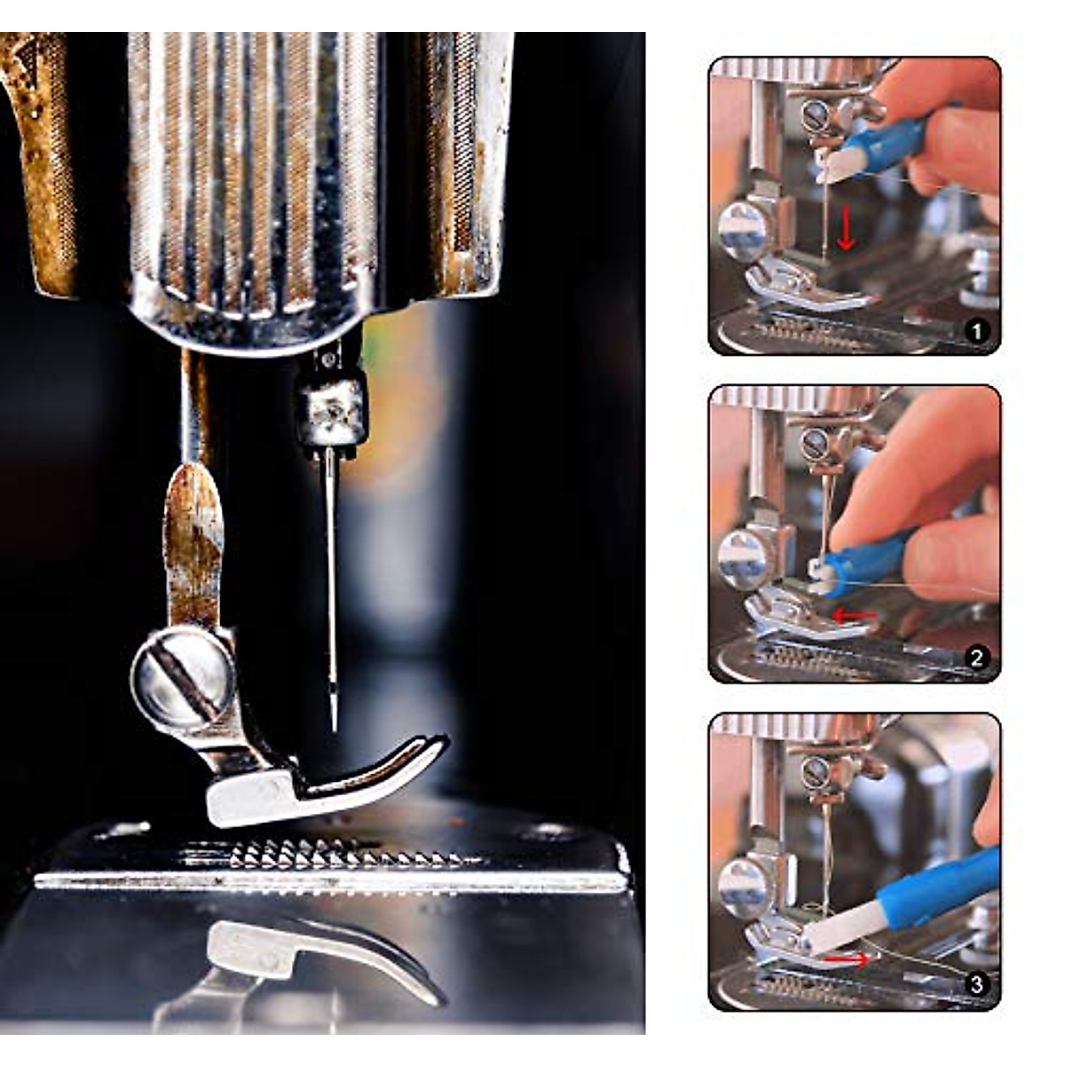 100 PCS Sewing Machine Needles Universal Regular Point Needles for Singer Brother, Assorted Sizes HAX1 65/9, 75/11, 90/14, 100/16, 110/18