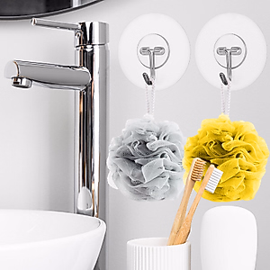 HOMSFOU Adhesive Hooks 12pcs Heavy Duty Sticky Hooks for Hanging Wall Hangers Without Nails 180 Degree Rotating Seamless Stick on Wall Hooks Bathroom Kitchen Office Outdoors