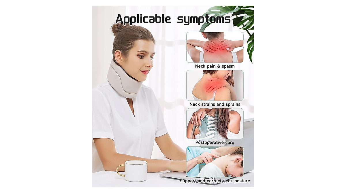 Neck Brace for Neck Pain and Support for Women,Men-Cervical Collar ...