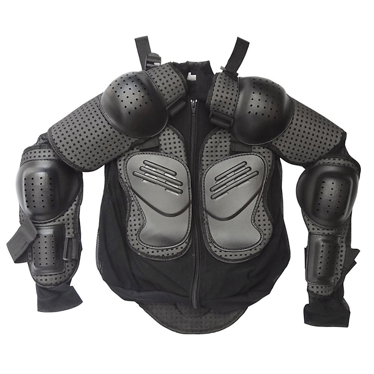 ZXTDR Kids Full Body Armor Protective Gear Jackets Children Mesh Clothing for Motorcycle Motocross Dirt Bike Racing Sports ATV Safety Guard Armored Protector Black (M)