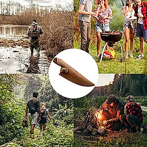 DONGKER Leather Knife Sheath, 5.5" Vertical Knife Holster w/Belt Loop for Blade Knife (No Blades)