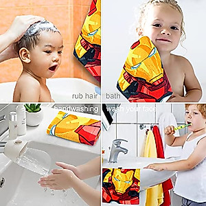 30 X 30cm Unisex One Size Iron Man Cotton Towel Avengers Cartoon Face Cloth Towel