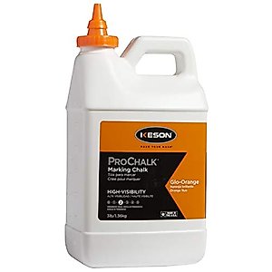 Keson 103GO ProChalk High Visibility Marking Chalk - Level 2, Glo-Orange, 3-Pound