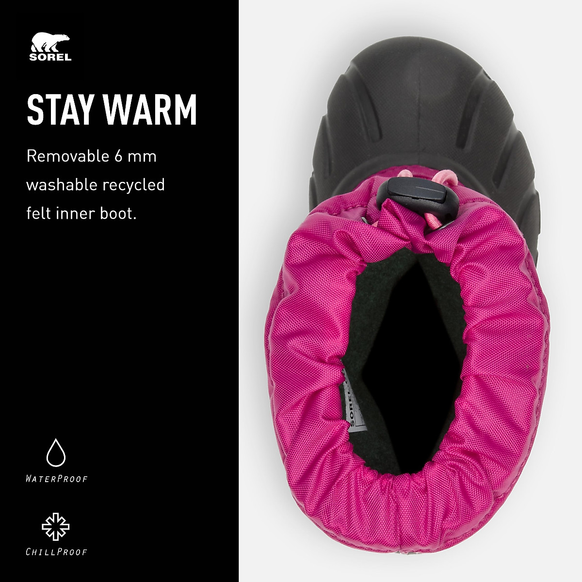 Sorel Youth Unisex Little Children's Flurry Boots - Deep Blush, Tropic Pink - Size 11