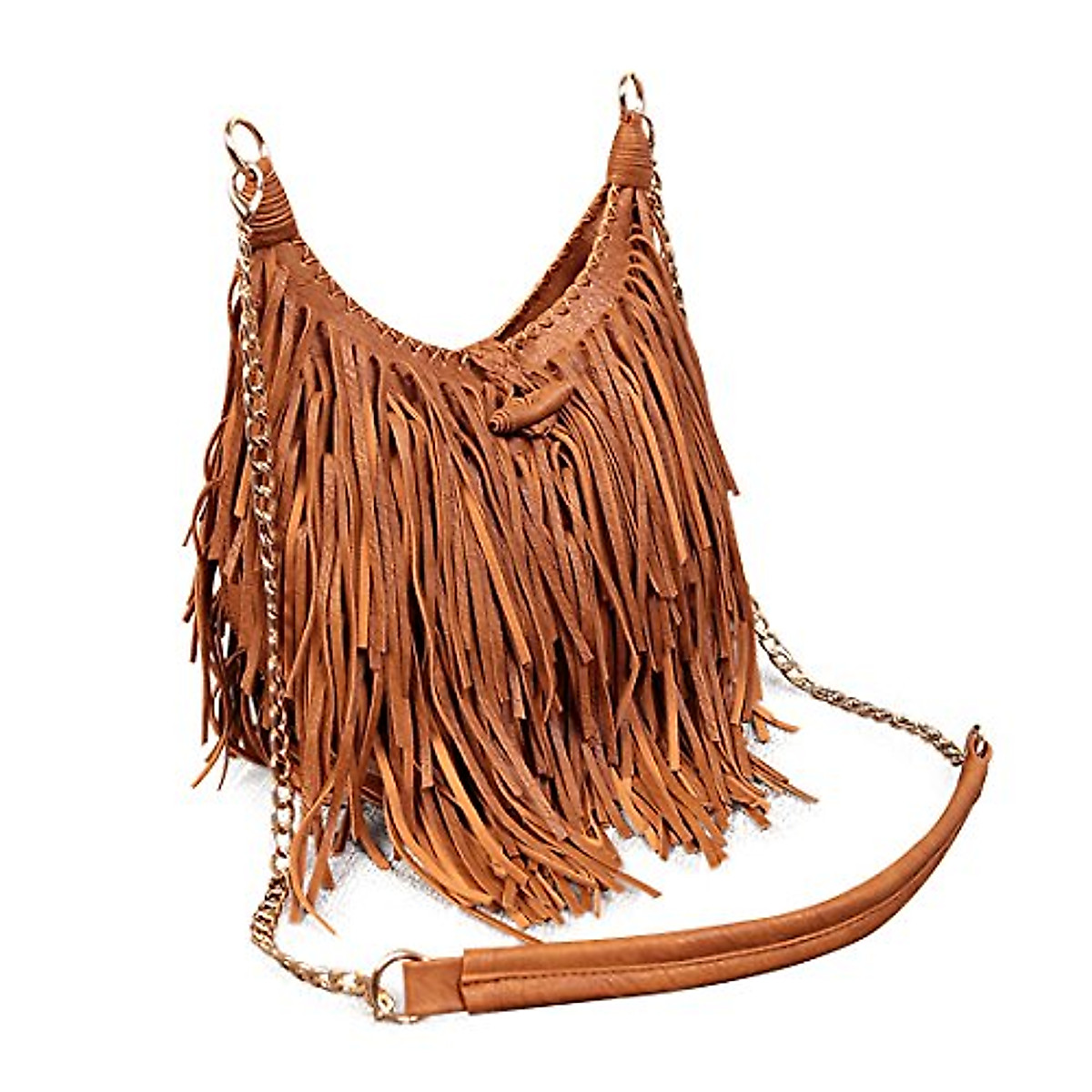 Lanpet Women Fringe Tassel Cross Body Bag Leisure Shoulder Bag