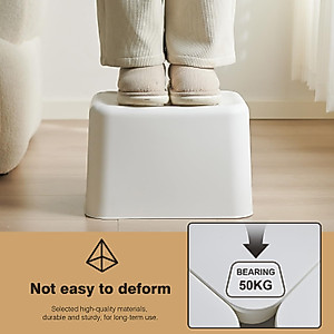 WINWOL S White Bins for Organizing - Plastic Storage Baskets for Shelves,Organizer Bin Large,For Home and Office Use,Efficient Storage Bin for All Needs (S)