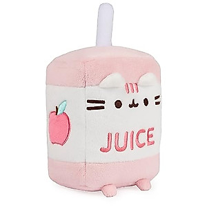 GUND Pusheen Juice Box Plush Cat Stuffed Animal for Ages 8 and Up, Pink/White, 6”