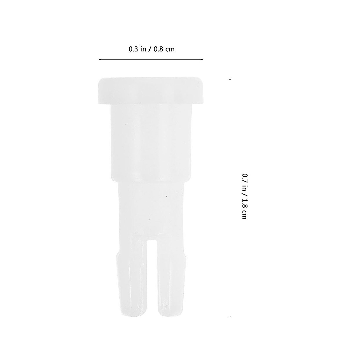 Ipetboom 3 Pairs Glasses Equipment Accessories, Optometry Supplies Optical Chin Rest Paper Pin Attachment Devices for Girls Fix Pin Plastic Paper Fixing Tool Fix Pin Equipment Supplies, White