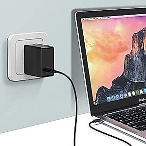 60W USB C Charger [GaN Tech], PD 3.0 Fast Wall Charger with Foldable Plug, Compatible with MacBook Air/Pro, iPad Air/Pro, iPhone 13 Pro Max, Switch, Galaxy, Pixel and More