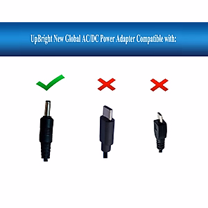 UpBright 19.2V Barrel Tip AC/DC Adapter Compatible with Verilux HappyLight VT22 VT22WW3 VT22AC Lucent LED Bright Happy Light Therapy Lamp 19.2VDC 650mA DC19.2V 0.65A Power Supply Battery Charger PSU
