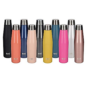 BUILT Perfect Seal Vacuum Insulated Water Bottle, 540 ml, Navy