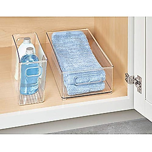 InterDesign Linus Plastic Countertop, Closet, and Vanity Organizer, Storage Bin for Bathroom, Bedroom, Office, Craft Room, Kitchen, Small