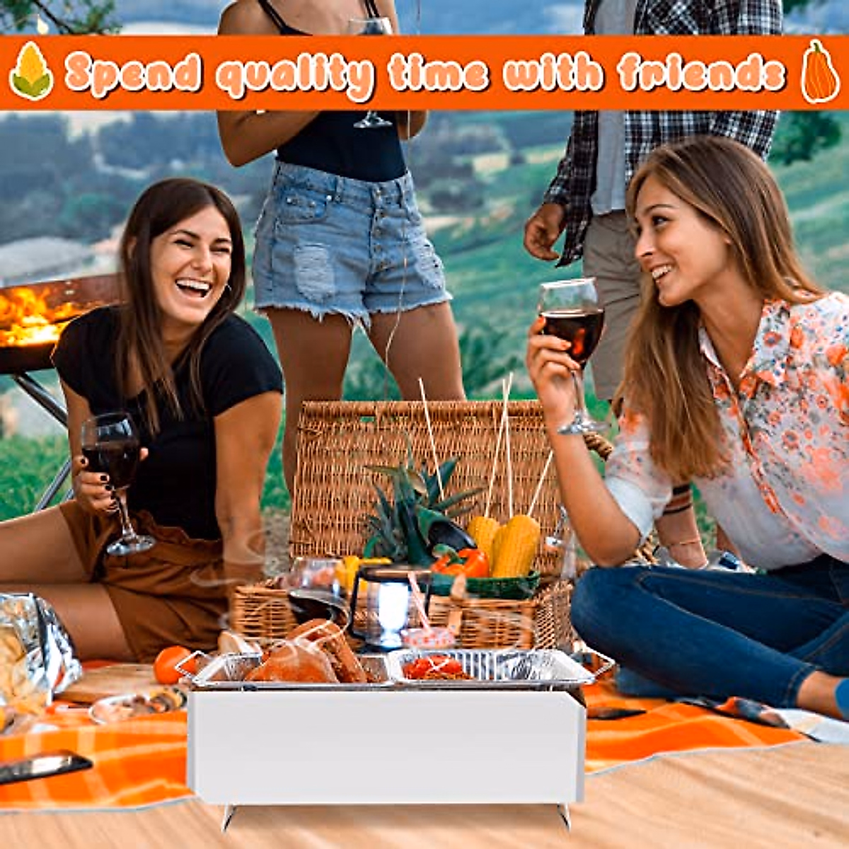 8 Pcs Foldable Chafing Wire Rack Chafing Dish Rack Folding Wire Chafing Stand Collapsible Buffet Serving Stand for Easy Storage and Reuse Food Warmer Trays Party Event Catering Supplies Home