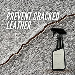 Cadillac Select Leather Furniture Cleaner and Conditioner for Couch, Car Auto Interior Seats, Bags, Jackets, Large Leather Surfaces – Complete Care Spray