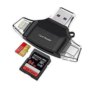 BoxWave Smart Gadget Compatible with Acer ConceptD 7 Ezel (CC715-71) - AllReader SD Card Reader, microSD Card Reader SD Compact USB for Acer ConceptD 7 Ezel (CC715-71) - Jet Black
