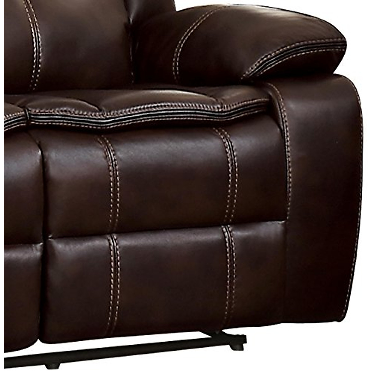 Homelegance Bastrop Double Reclining Sofa (Manual), Brown