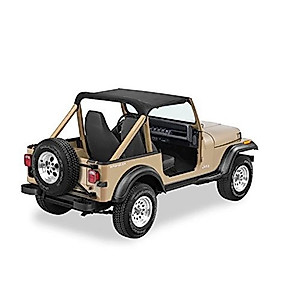 Bestop 5250915 Black Denim Targa-Style Strapless Bikini Top for 1987-1991 Wrangler