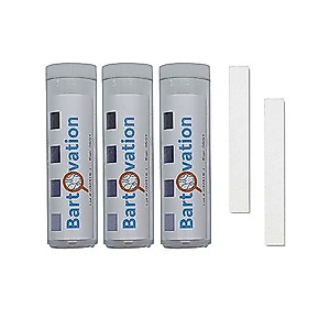 Three Pack Restaurant Sanitizer Chlorine Test Paper, 10-200 ppm [3 Vials of 100 Paper Strips]