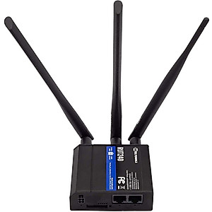 Teltonika RUT24002U000 Model RUT240 Industrial 3G/4G LTE Cellular Router for Verizon; Automatic Switch to Available Backup Connection; Wireless Access Point with Hotspot Functionality