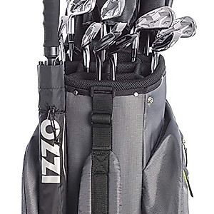 Izzo Golf Izzo Ultra-Lite Cart Golf Bag With Single Strap & Exclusive Features, Navy Blue/Light Blue