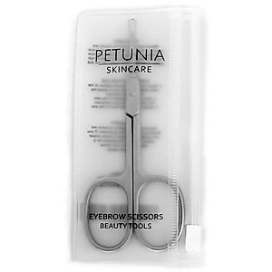 Straight Beauty Grooming Manicure Cuticle Scissors for Facial Hair, Nail, Moustache, Eyebrow, Eyelash, Nose, Ear, and Dry Skin, Men and Women, Stainless Steel