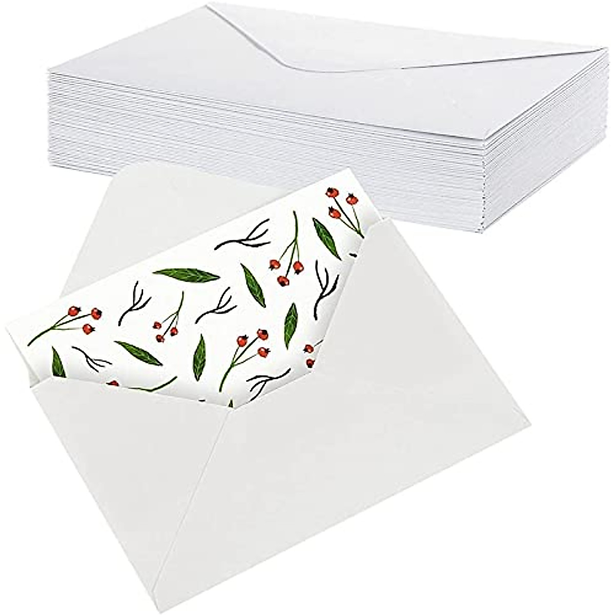 All Occasion Greeting Cards - Watercolor Nature Design - Beautiful Leaves Pattern - Includes 48 Cards and Envelopes - 4 x 6 Inches