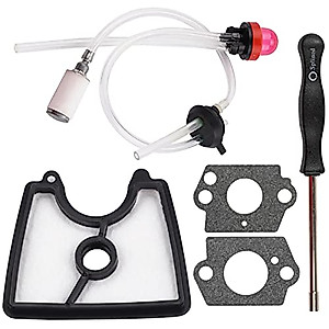 Fuel Li 590460102 Carburetor for Husq 125B 125BX 125BVX Leaf Blower Trimmer Zama C1Q-W37 Carb 545 08 18-11 581798001 545081811 545112101 with Air Filter