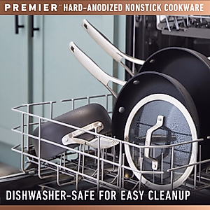 Calphalon Premier Hard-Anodized Nonstick Cookware, 11-Piece Pots and Pans Set, Dishwasher and Oven Safe, with MineralShield Nonstick Technology, Durable and Versatile Kitchen Cookware