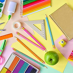 60 Pieces Inspirational Pencils Personalized Pencils Custom Wood Pencils Colorful Motivational Pencils with Inspirational Sayings for Students Teachers Adults School Office, 5 Colors