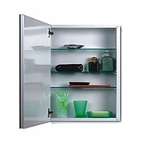 Jensen 52WH244P Metro Classic Medicine Cabinet with Beveled Mirror, 15-Inch by 25-Inch