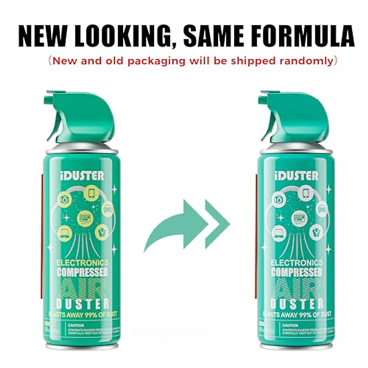 iDuster Disposable Compressed Air Duster, Computer Keyboard Cleaner,3 Packs