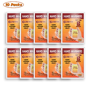 WORLD-BIO Disposable Foot Warmers 12 Pairs & Single Use Instant Hand Warmers 10 Packs, Air Activated Warmer Safe Natural Long Last Up 8 Hours, Hot Hand Foot Warmers Shoes Skiing Camping for Men Women