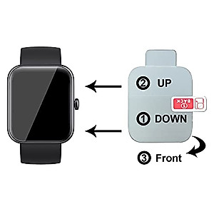 smaate Screen Protector Compatible with Iaret i18 1.7”, HAFURY C7 1.54 inches and Kimnix NK03 1.72” Smartwatch, 4-Pack, TPU Soft, Bubble Self-healing