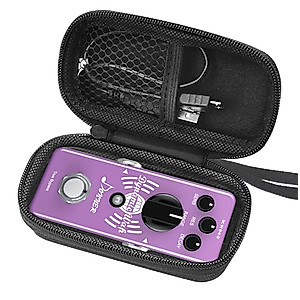 FitSand Hard Case Compatible for Donner Mini Auto Wah Pedal Dynamic Wah Guitar Effect Pedal Envelope Filter True Bypass