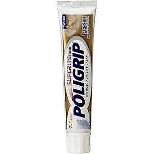 Super Poligrip Denture Adhesive Cream Extra Care - 2.2 oz, Pack of 4
