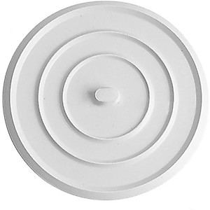 White Silicone Bathtub Stopper, 11cm Silicone Drain Plug Hair Stopper, Flat Suction Cover for Shower,Bathrooms,Bathtubs,Sinks Bathroom Accessories Bathroom Sink and Bathtub Accessories