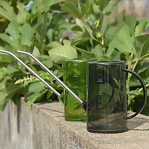 Hemoton 2Pcs Indoor Watering Can, Plastic Watering Can, 1L/34oz Small Watering Can Long Spout Watering Can for Garden House Bonsai Plants