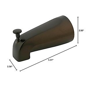 Kingston Brass K188A5 Designer Trimscape Showerscape 5-Inch Tub Spout with Diverter, Oil Rubbed Bronze