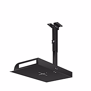 Universal Projector Ceiling Mount with Tray for Projector/Camera, Aluminum Alloy Boom-33lbs Load Capacity - Universal Bracket - Height Adjustable 11.4-22inches, in-Tube Cable Routing
