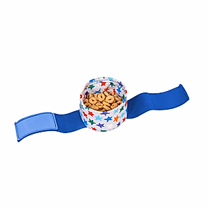 wearabowl | Baby & Toddler Snack Bowl/Snack Cup with Strap That secures Snacks Child's Thigh While Seated in Their Stroller or car seat | TwinkleTwinkle