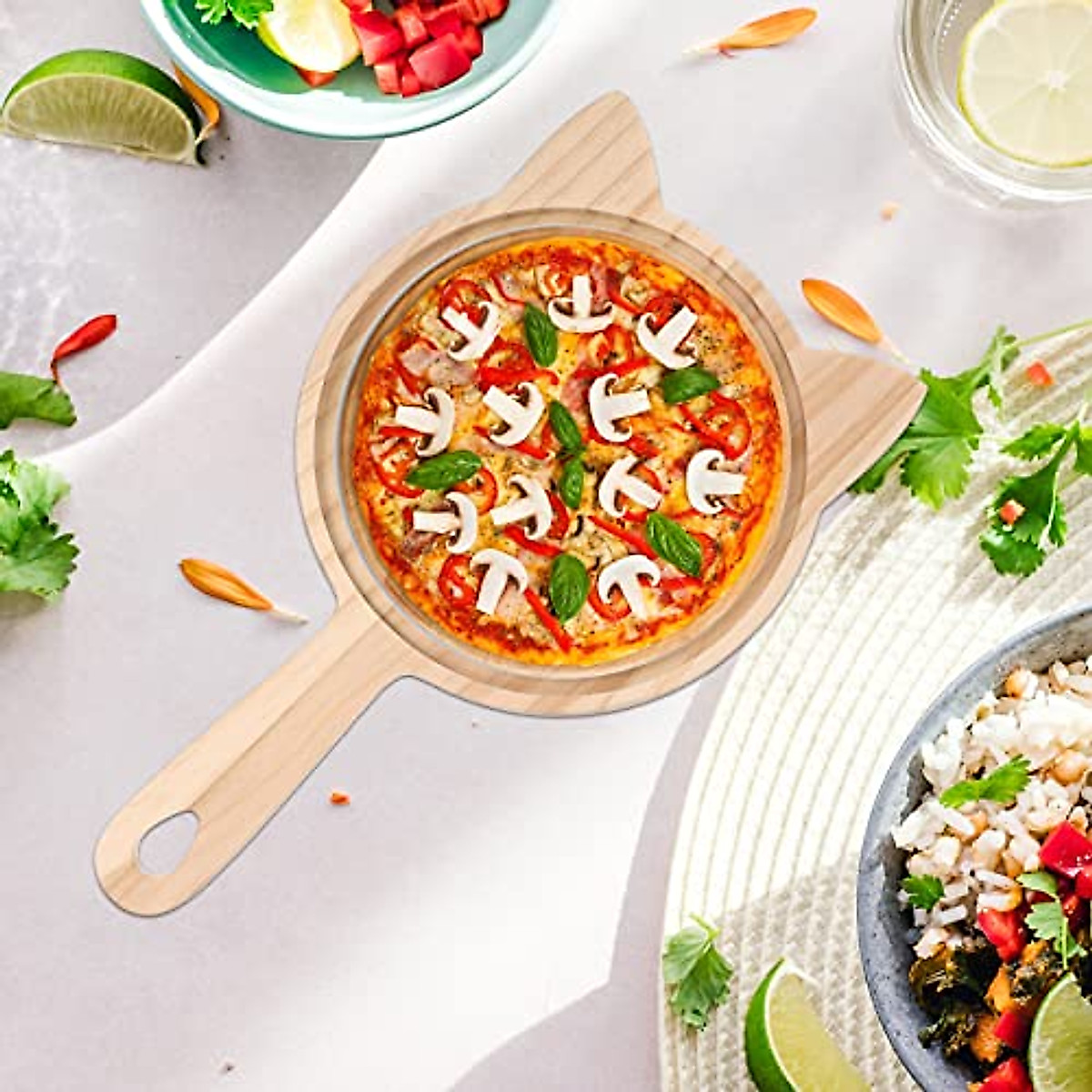 Wooden Cheese Board with Handle Cat Shaped Unfinished Chartuterie Board Chopping Board for DIY Painting 5 Inch (Color : As Shown2, Size : 26.7X15.2X1.5CM)