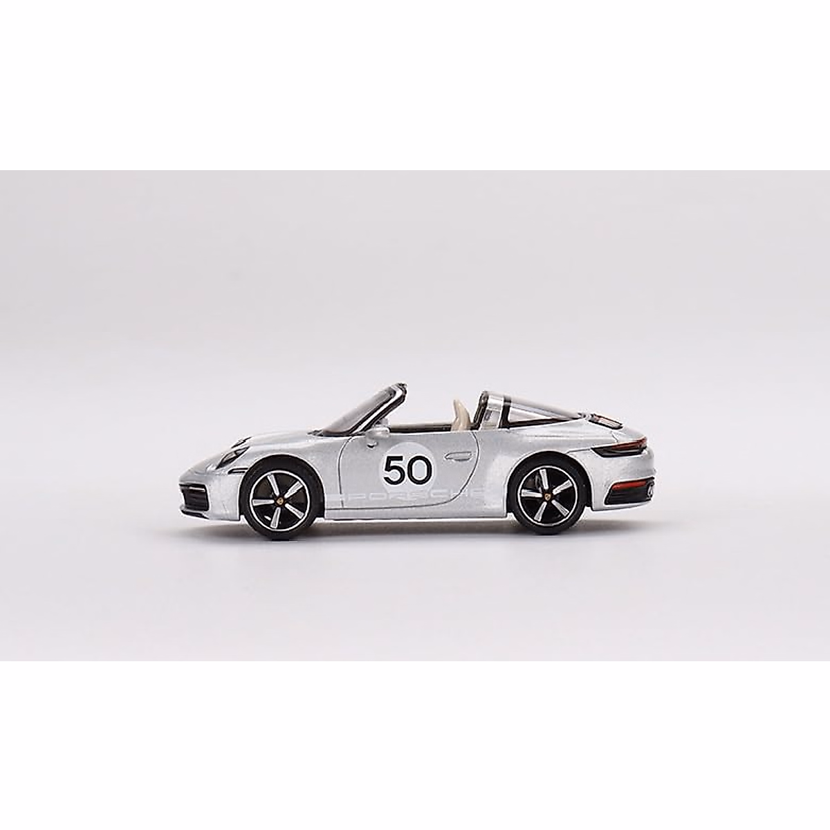 True Scale Miniatures Model Car Compatible with Porsche 911 Targa 4S Heritage Design Limited Edition 1/64 Diecast Model Car MGT00507