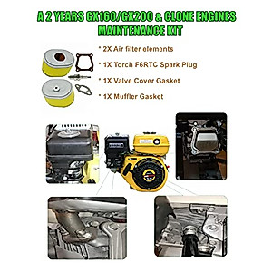 AFZE18 GX160 GX200 Air Filter for Honda and Clones GX120 Coleman Ct200u Bt200x MB165 MB200 159cc 196cc 212cc 17210-ZE1-505