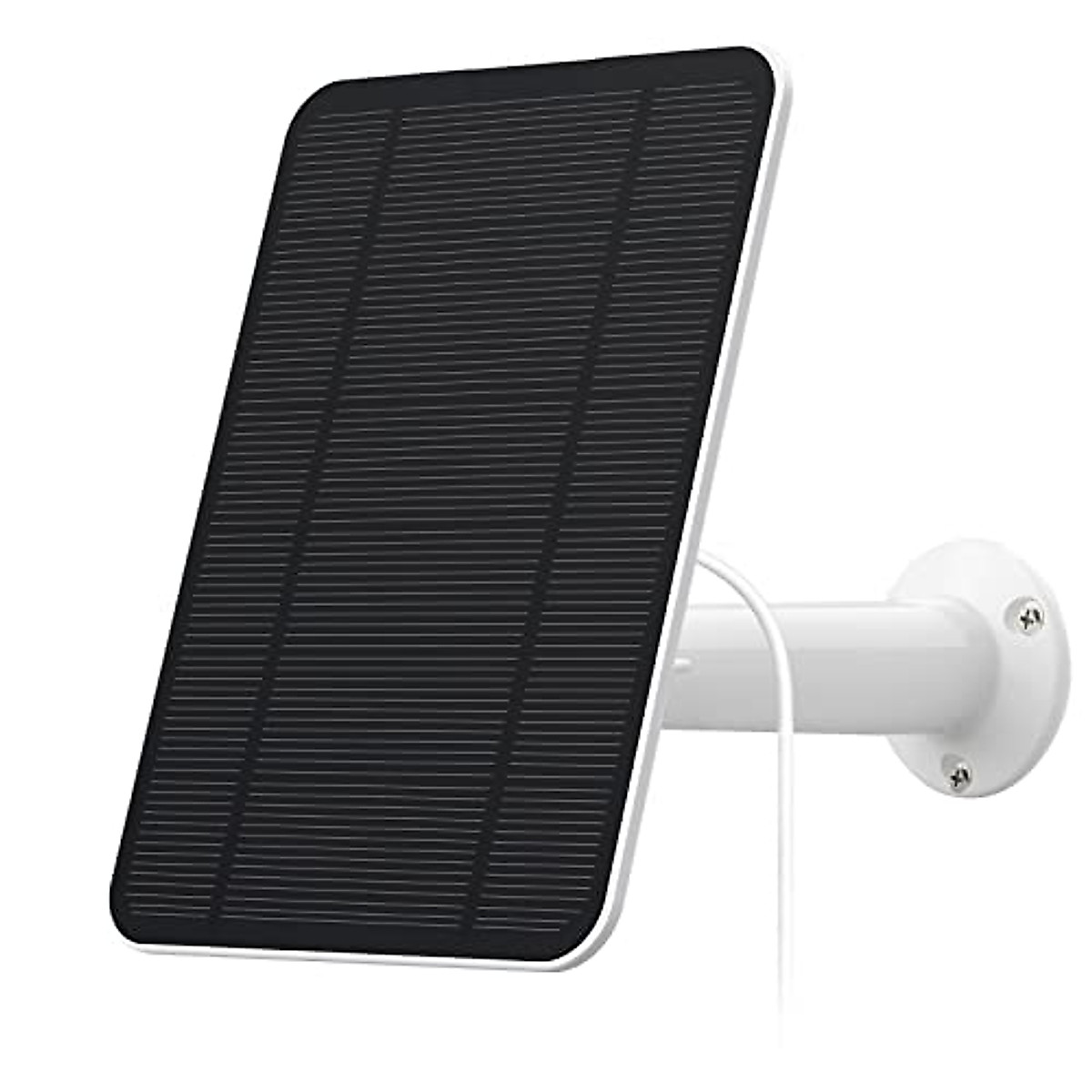 Solar Panel Compatible with Eufycam 2C/2C Pro/E40/E20/2/2 Pro/E, Includes Secure Wall Mount, IP65 Weatherproof,13.1ft Power Cable（1-Pack)