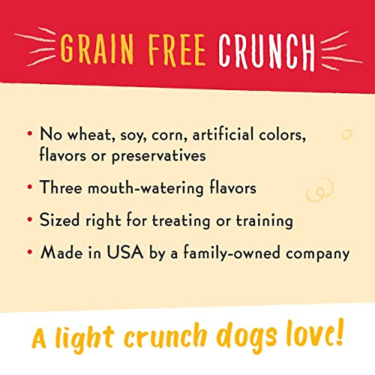 Charlee Bear Grain-Free Bear Crunch Chicken, Pumpkin & Apple Flavor - Net Wt 8 oz.