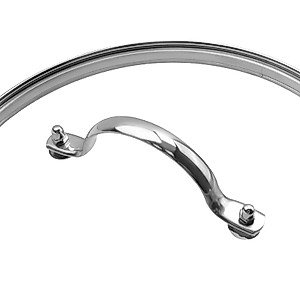 Antrader Tempered Glass Lid,9.5Inch Cookware Glass Replacement Lid For Any Skillet/Frying Pan/Pot (Interior Diameter: 9.39inch, Exterior Diameter: 9.92inch)