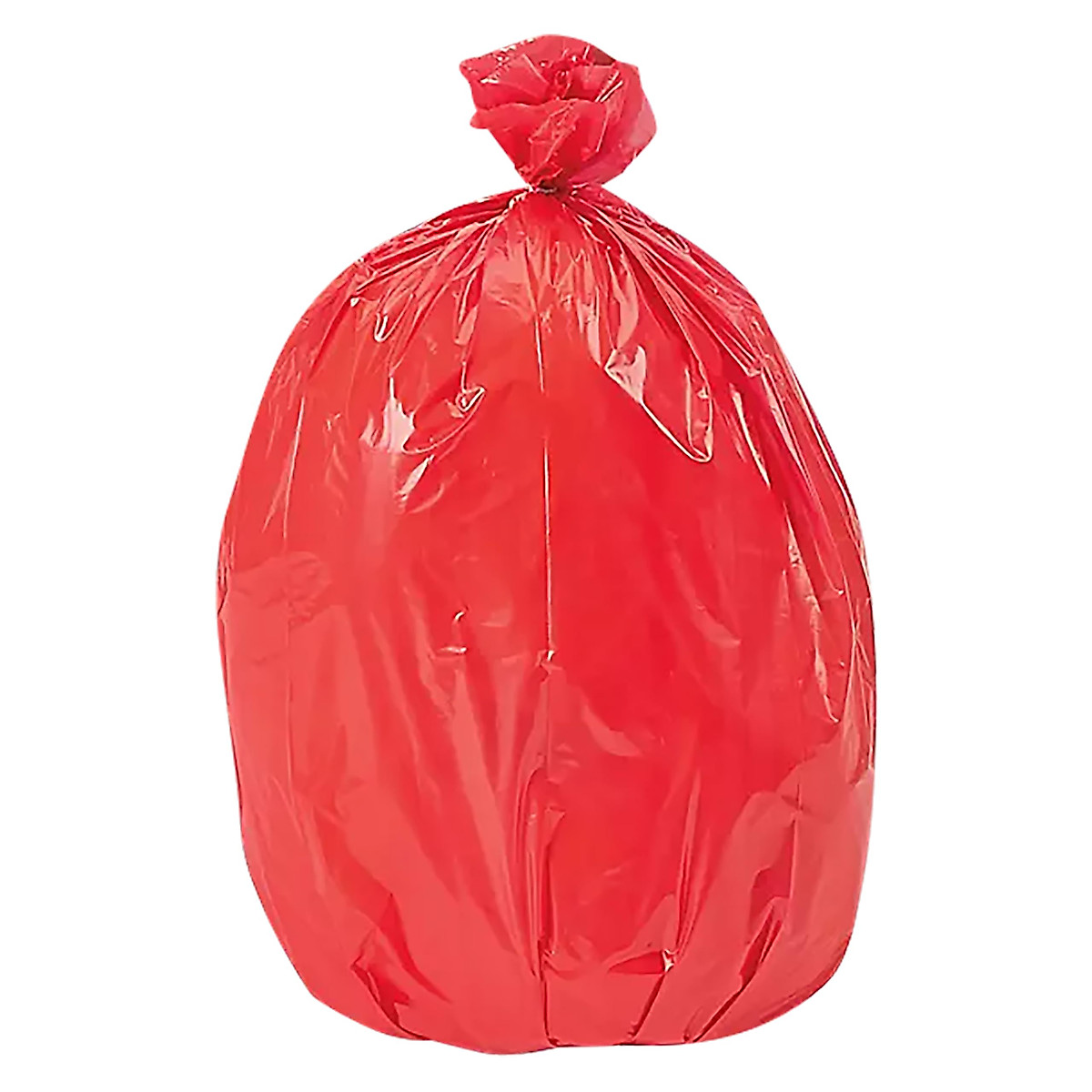 USA-Made Colorful Trash Bags in Variety of Sizes and Colors (10, RED 14 GALLONS)