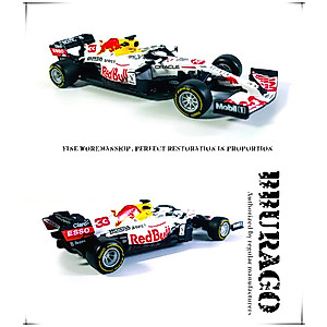 Xiangtat 1:43 Racing F1 2021 Rb16b #33 Verstappen or #11 Perez Die-Cast Vehicles Collectible Model Racing Car (RB16B #33 White)