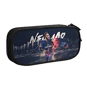 Luja Dling #10 Neymar Big Capacity Pencil Pen Case For Office College Large Storage High Capacity Bag Pouch Holder Box Makeup Bag