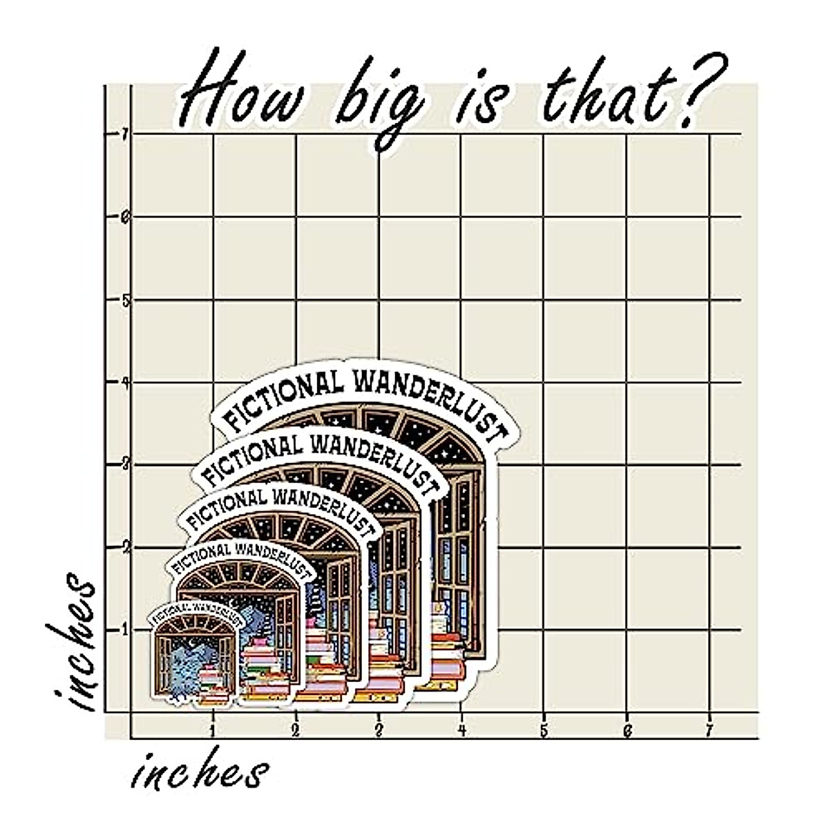 Akira Fictional Wanderlust Sticker, Book Lover Sticker, Reading Sticker, Bookish Sticker, Cute Sticker, Water Assitant Die-Cut Vinyl Funny Decals for Laptop, Phone, Water Bottles, Kindle Sticker